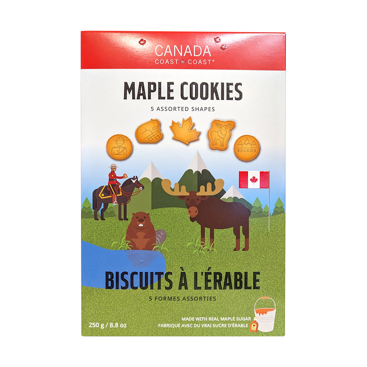 Maple Cookies 5 Assorted Shapes 250g – Rhinoceros Accessories